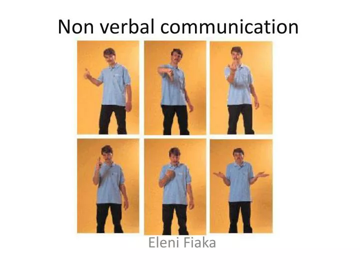 PPT - Non verbal communication PowerPoint Presentation, free download ...