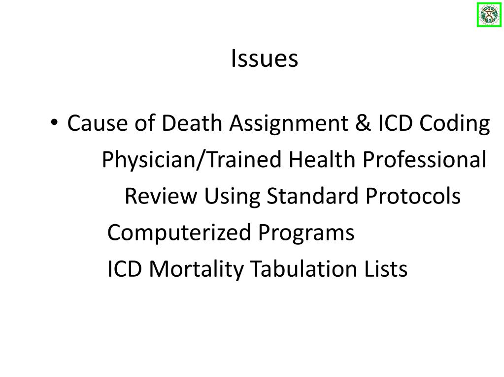 Ppt Verbal Autopsy Improving Cause Of Death Reporting Powerpoint