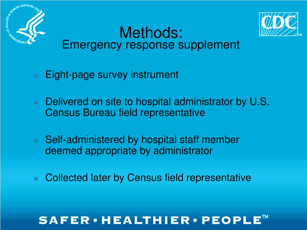 PPT - Hospital Preparedness for Emergency Response: United States, 2008 ...