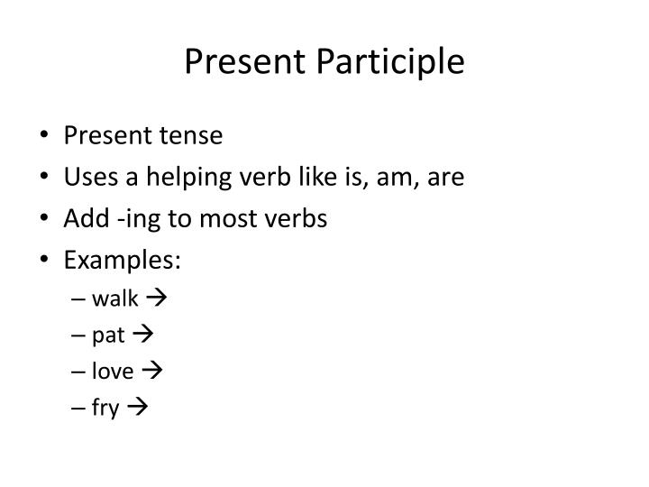PPT - Principal Parts of Verbs PowerPoint Presentation - ID:2463566