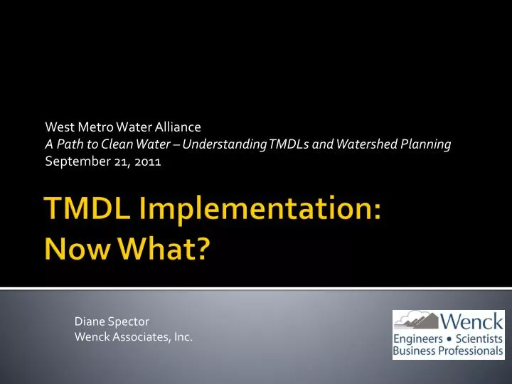 PPT - TMDL Implementation: Now What? PowerPoint Presentation, free ...