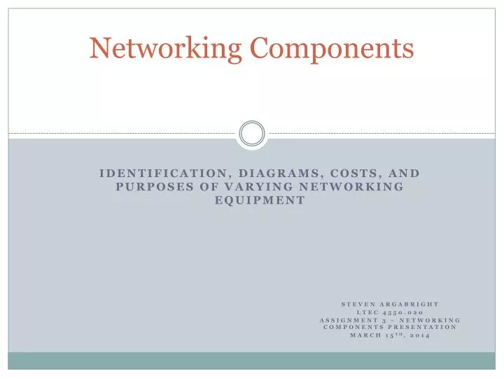 PPT - Networking Components PowerPoint Presentation, free download - ID ...