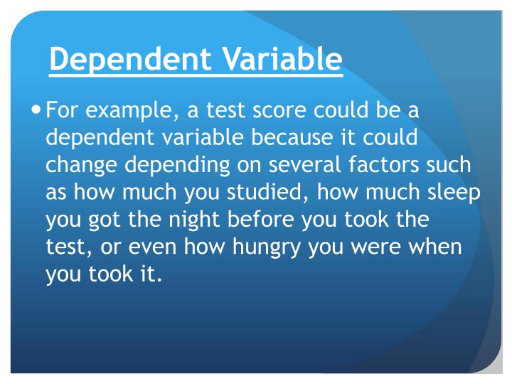 PPT - Independent vs. Dependent variable PowerPoint Presentation - ID ...