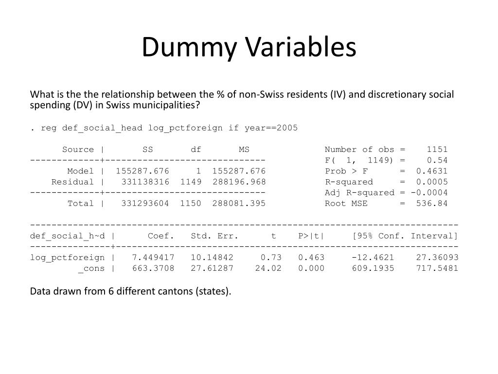 PPT - Dummy Variables and Interactions PowerPoint Presentation, free ... PPT - Dummy Variables and Interactions PowerPoint Presentation, free ...