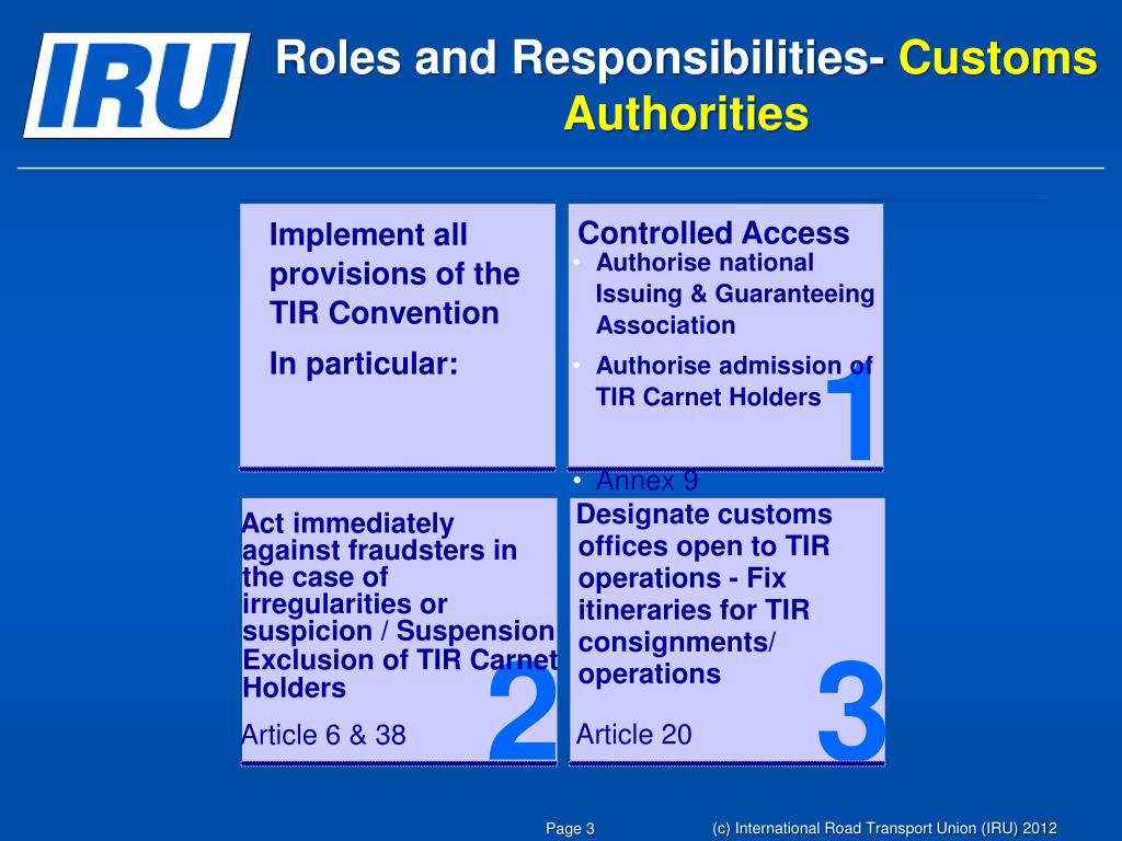 PPT - ECO meeting on operationalising the TIR Convention in Afghanistan ...