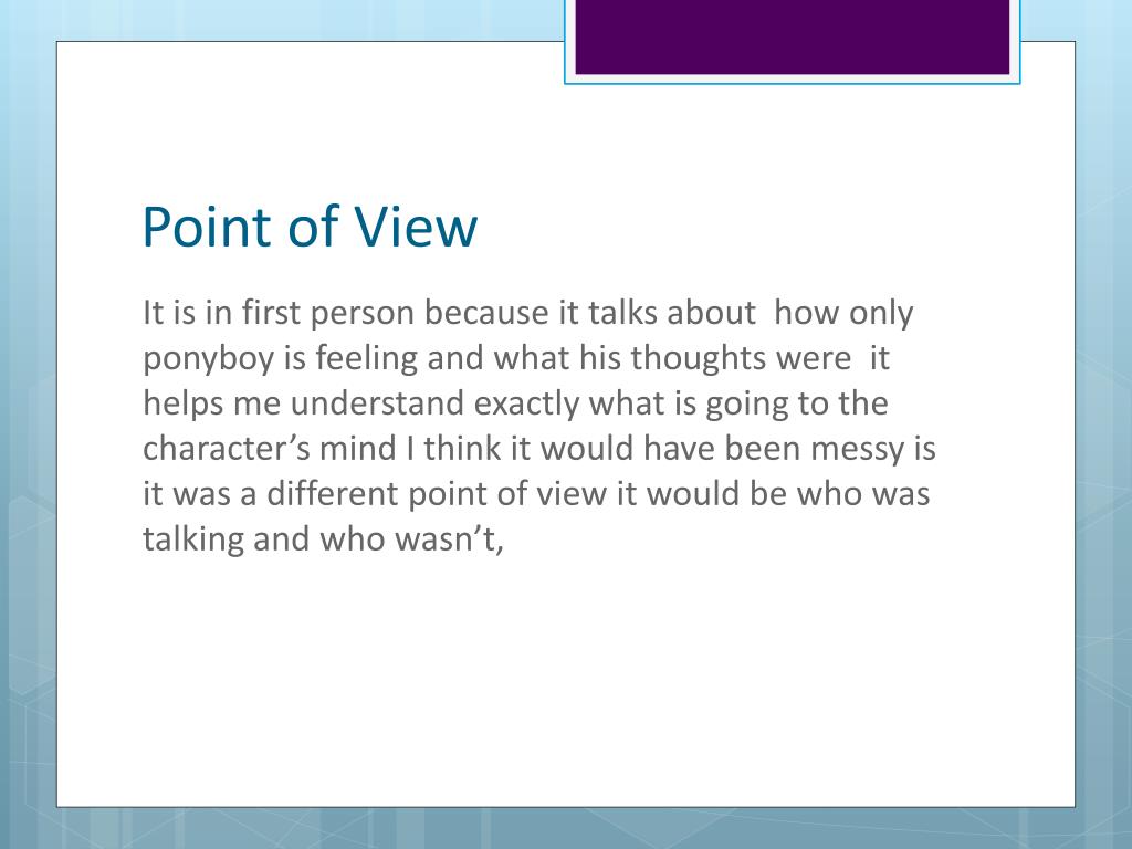 PPT - THE OUTSIDERS S.E. HINTON 1967 Young adult fiction PowerPoint ...