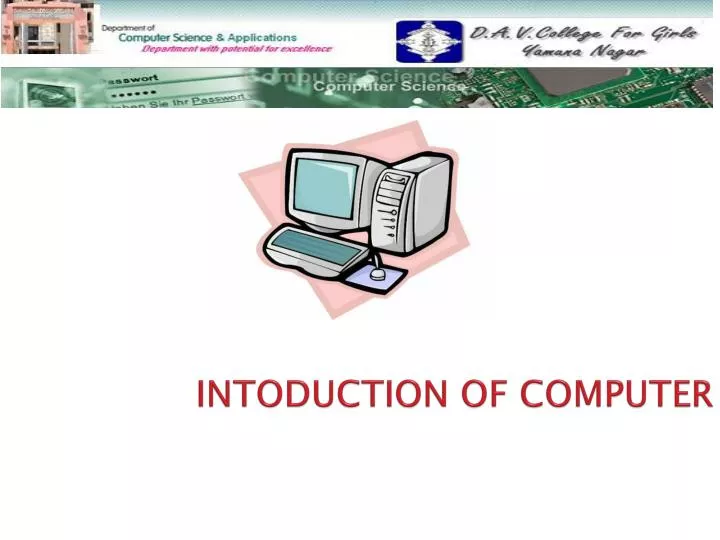 PPT - INTODUCTION OF COMPUTER PowerPoint Presentation, free download ...