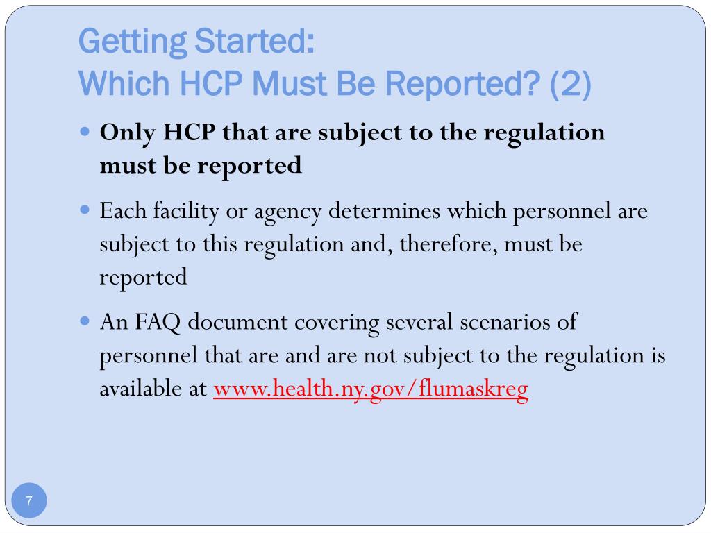 PPT - Healthcare Personnel Influenza Vaccination Report Training ...
