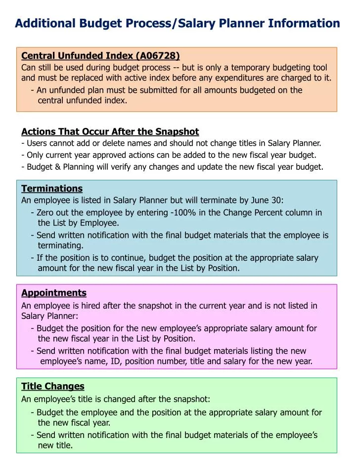 PPT - Additional Budget Process/Salary Planner Information PowerPoint ...