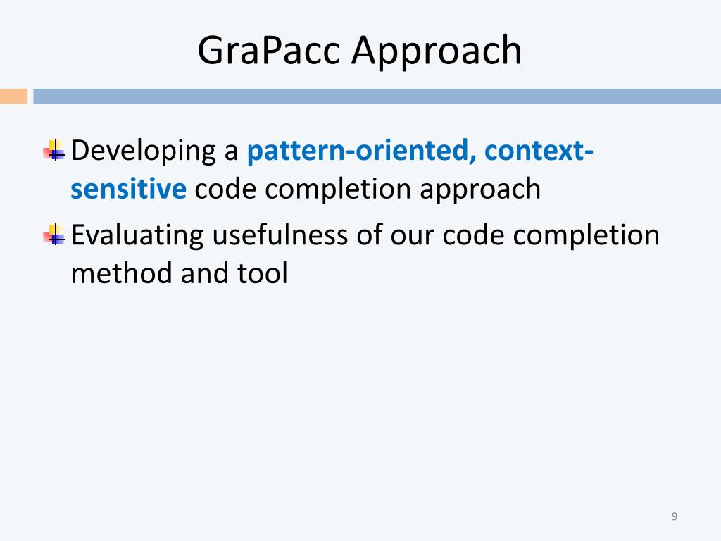 Ppt Graph Based Pattern Oriented Context Sensitive Code Completion Powerpoint Presentation