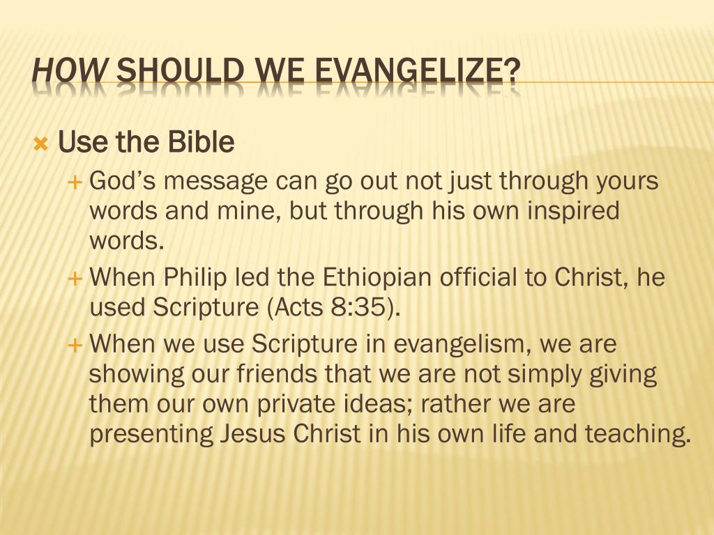 PPT - The Gospel and personal evangelism PowerPoint Presentation, free ...