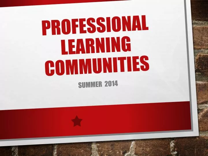 PPT - Professional Learning Communities PowerPoint Presentation, free ...