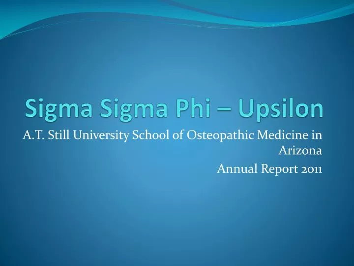 PPT - Sigma Sigma Phi – Upsilon PowerPoint Presentation, free download ...