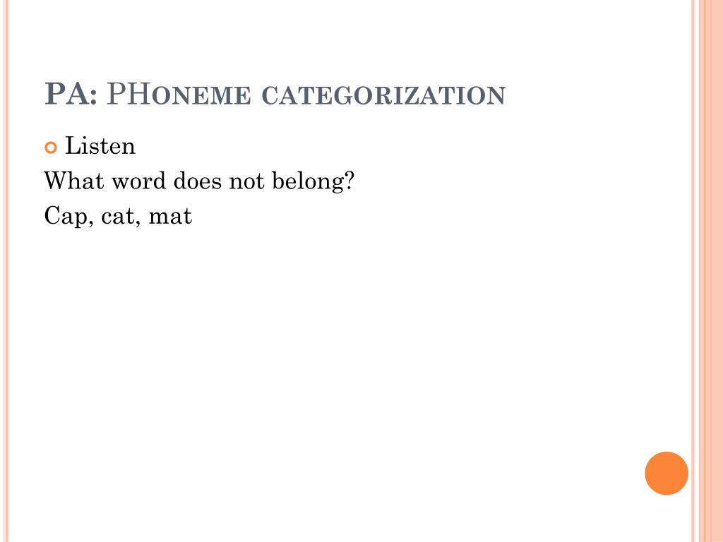 PPT - National Reading Panel Dimension: Phonological Awareness ...