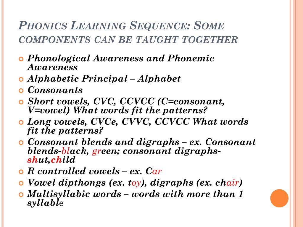 PPT - National Reading Panel Dimension: Phonological Awareness ...