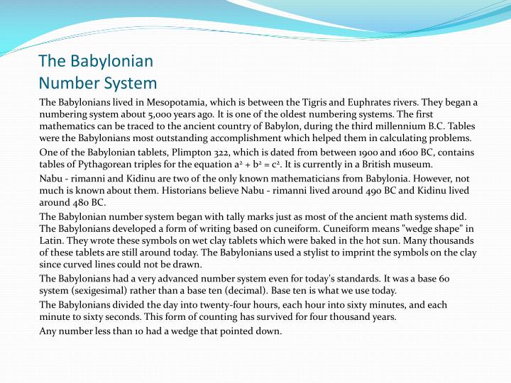 PPT - HOW DID THE ANCIENTS USE NUMBERS PowerPoint Presentation - ID:2467270