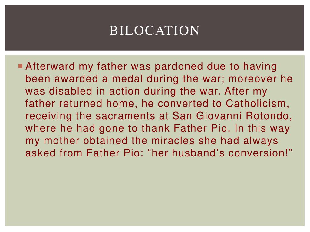PPT - Padre Pio (1887-1968): A Modern Miracle Worker PowerPoint ...