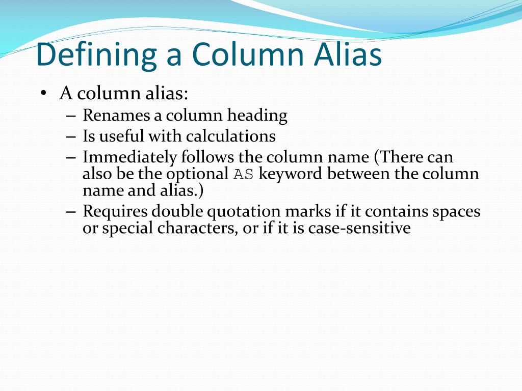 Ppt Retrieving Data Using The Sql Select Statement And How To Use Sql Developer Powerpoint 9968