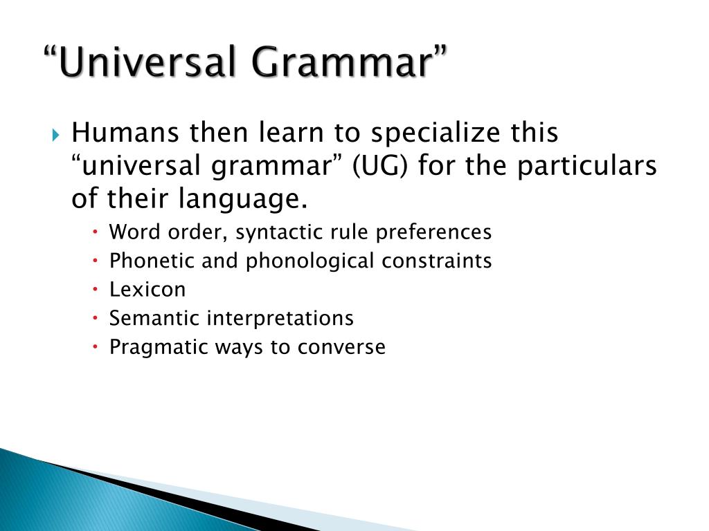 PPT Language Universals PowerPoint Presentation Free Download ID