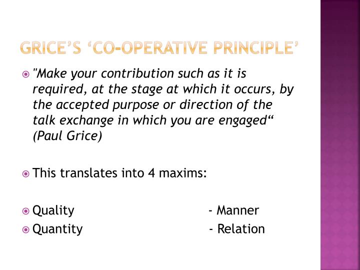 PPT - Grice’s Maxims PowerPoint Presentation - ID:2467818