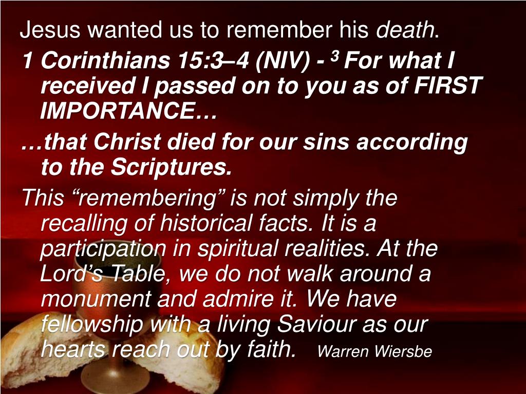 PPT - Communion: Recognizing the Body of Christ 1 Corinthians 11:17-32 ...