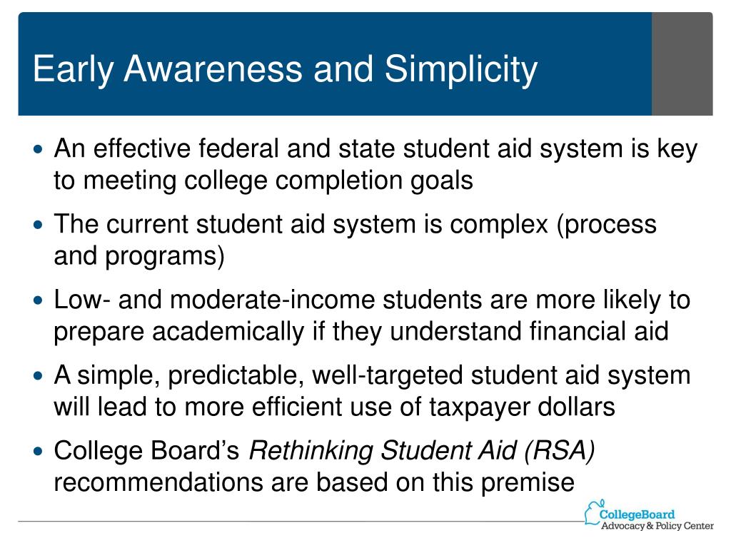 PPT - Keeping it Simple: Impact of FAFSA Simplification on Federal and ...