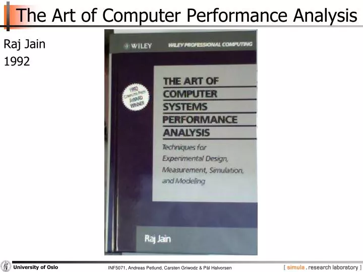 PPT - The Art of Computer Performance Analysis PowerPoint Presentation ...