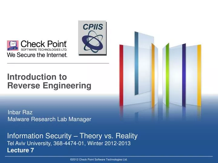 PPT - Introduction to Reverse Engineering PowerPoint Presentation, free ... PPT - Introduction to Reverse Engineering PowerPoint Presentation, free ...
