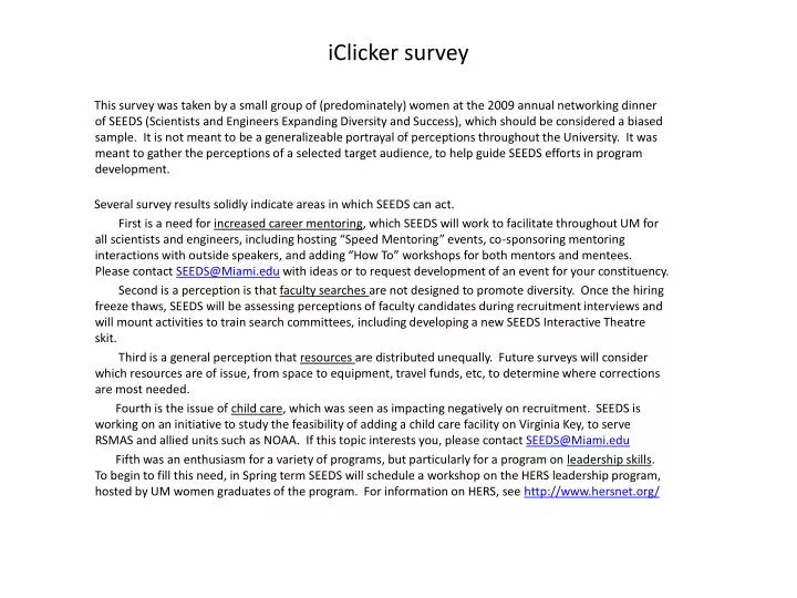 PPT - iClicker survey PowerPoint Presentation, free download - ID:2468292