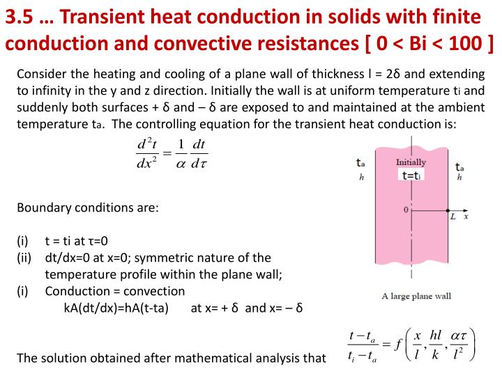 PPT - Chapter 3: Unsteady State [ Transient ] Heat Conduction ...