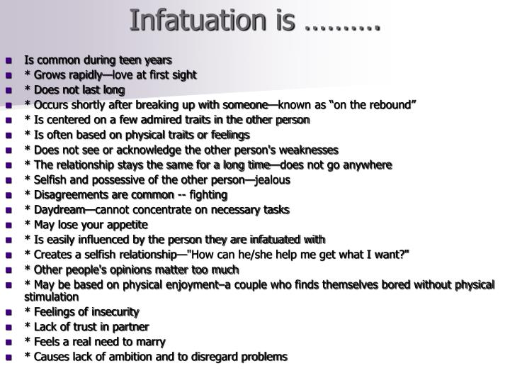 PPT - LOVE vs. Infatuation PowerPoint Presentation - ID:2469111