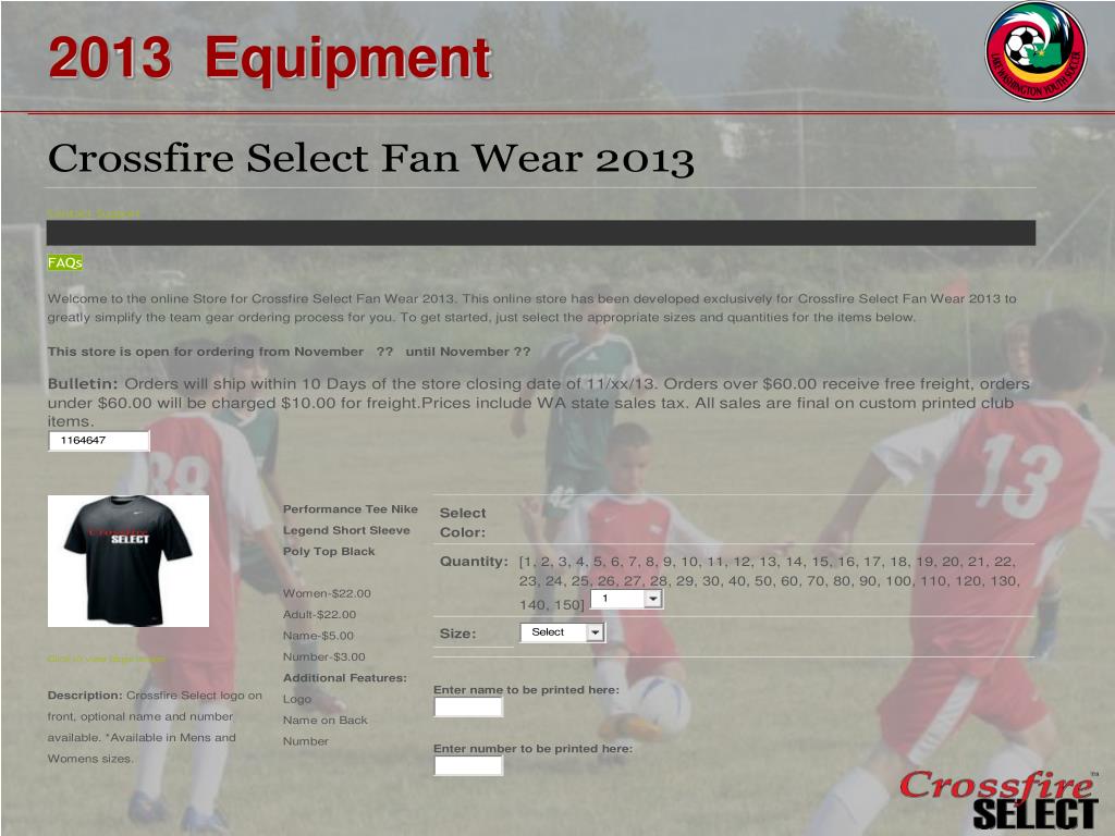PPT - Crossfire Select 2013 Annual Club Meeting PowerPoint Presentation ...