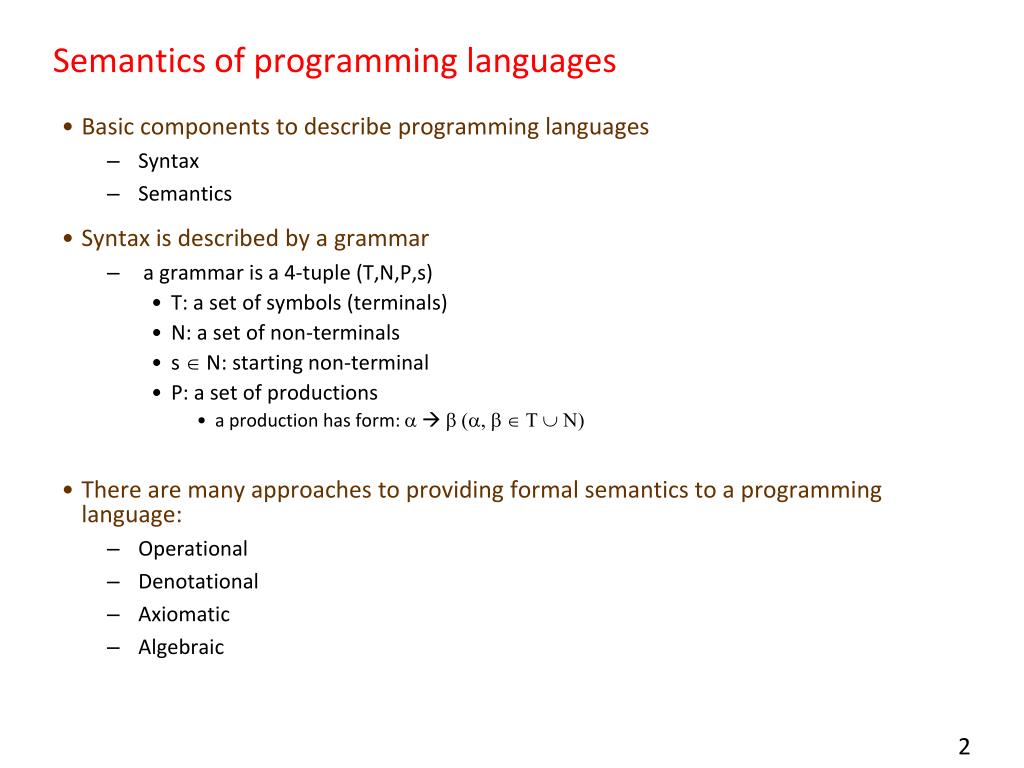PPT - Formal Semantics of Programming Languages PowerPoint Presentation ... PPT - Formal Semantics of Programming Languages PowerPoint Presentation ...