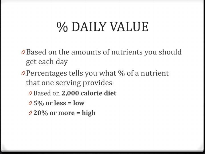 PPT - READING FOOD LABELS PowerPoint Presentation - ID:2469723