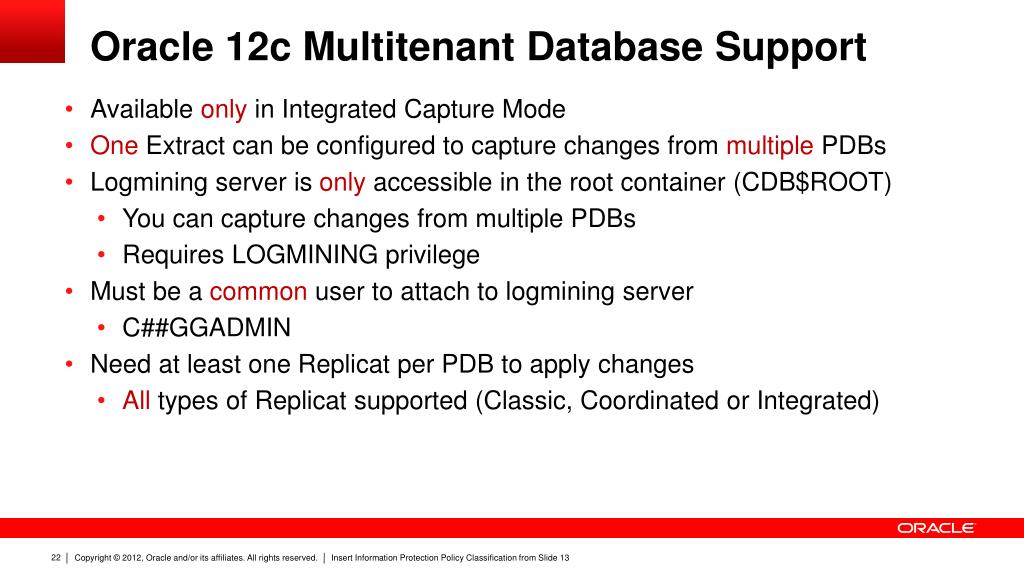 Ppt Deploying Oracle Goldengate With Oracle Multitenant Database Powerpoint Presentation Id 6819
