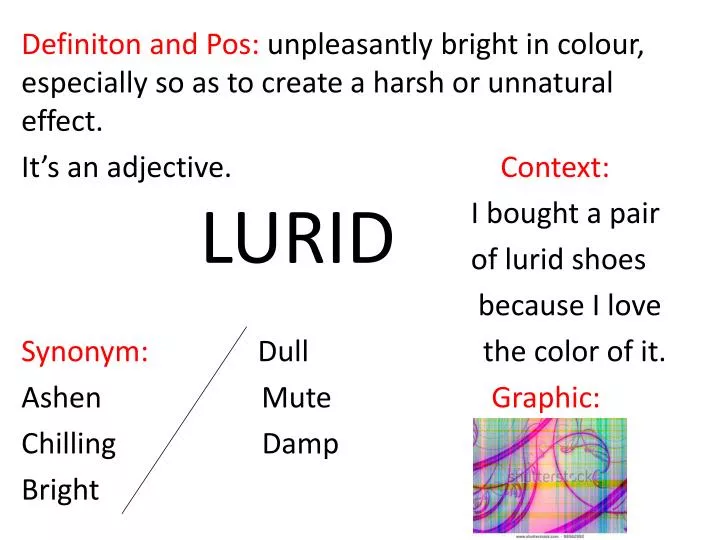 PPT - LURID PowerPoint Presentation, free download - ID:2469771