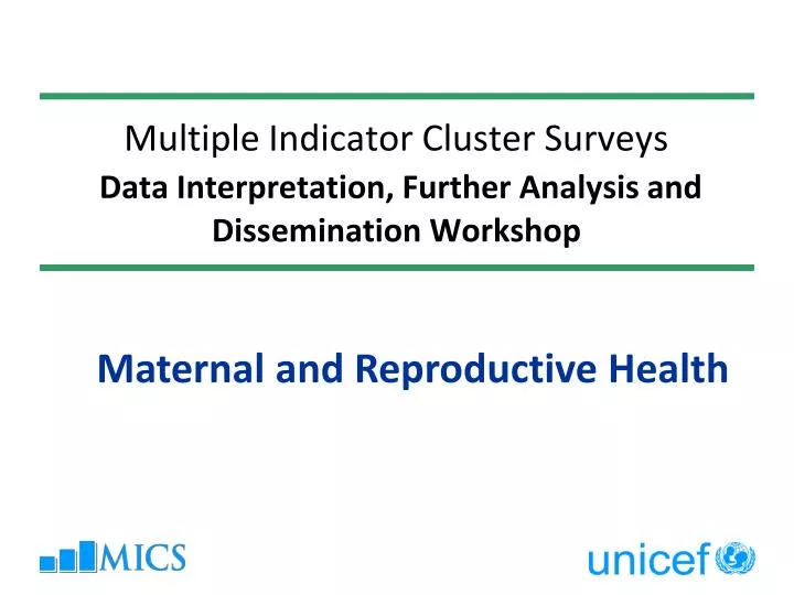 PPT - Maternal and Reproductive Health PowerPoint Presentation, free ...