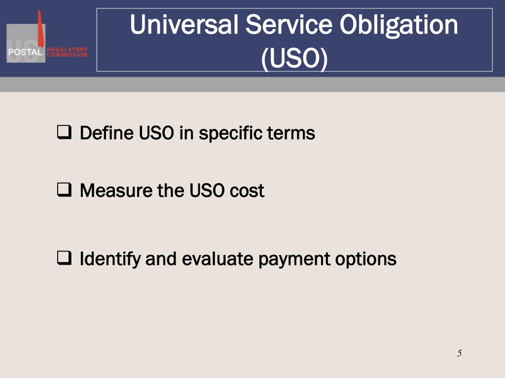 PPT - Financing the Universal Postal Service in the United States ...
