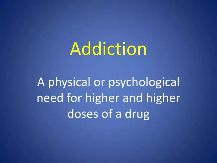 Ppt Addiction Powerpoint Presentation Free Download Id2470253