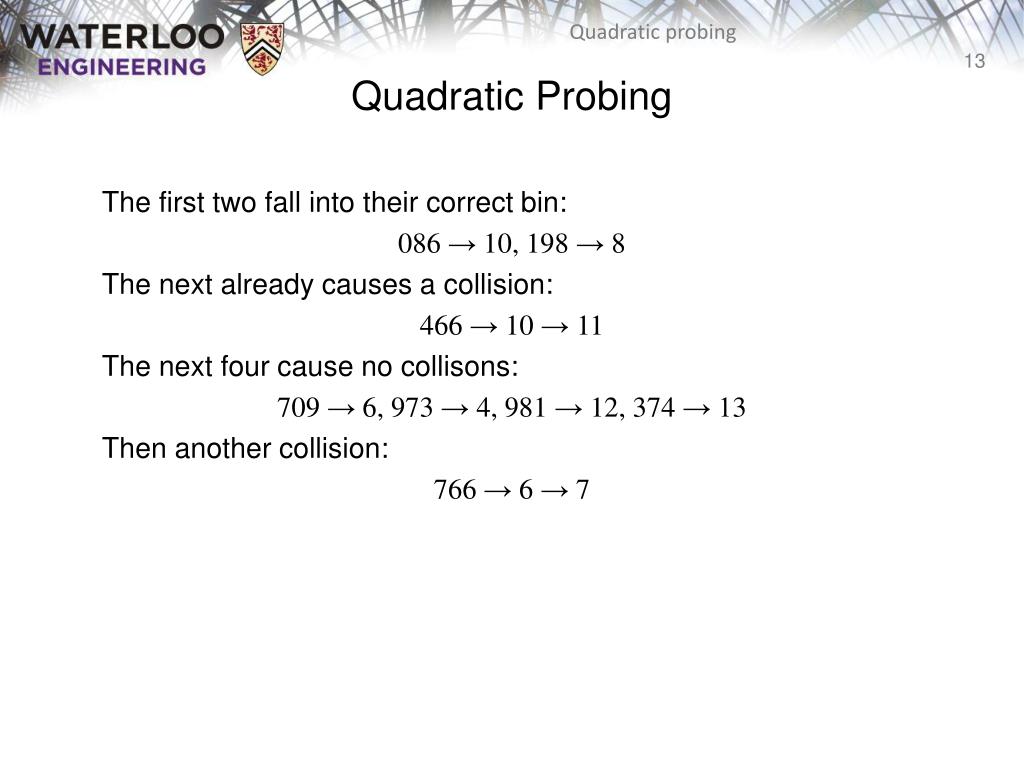 PPT - Quadratic probing PowerPoint Presentation, free download - ID:2470393 PPT - Quadratic probing PowerPoint Presentation, free download - ID:2470393