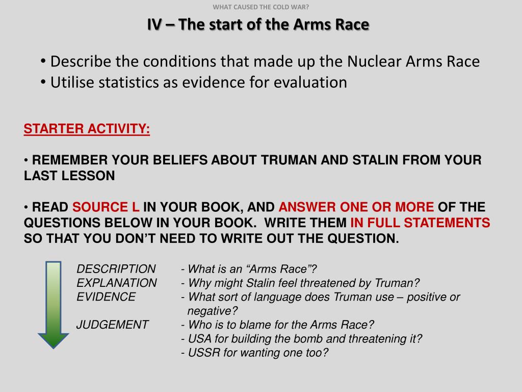 PPT - CONTROLLED ASSESSMENT: Cold War Relations 1941-1965 The Start of ...