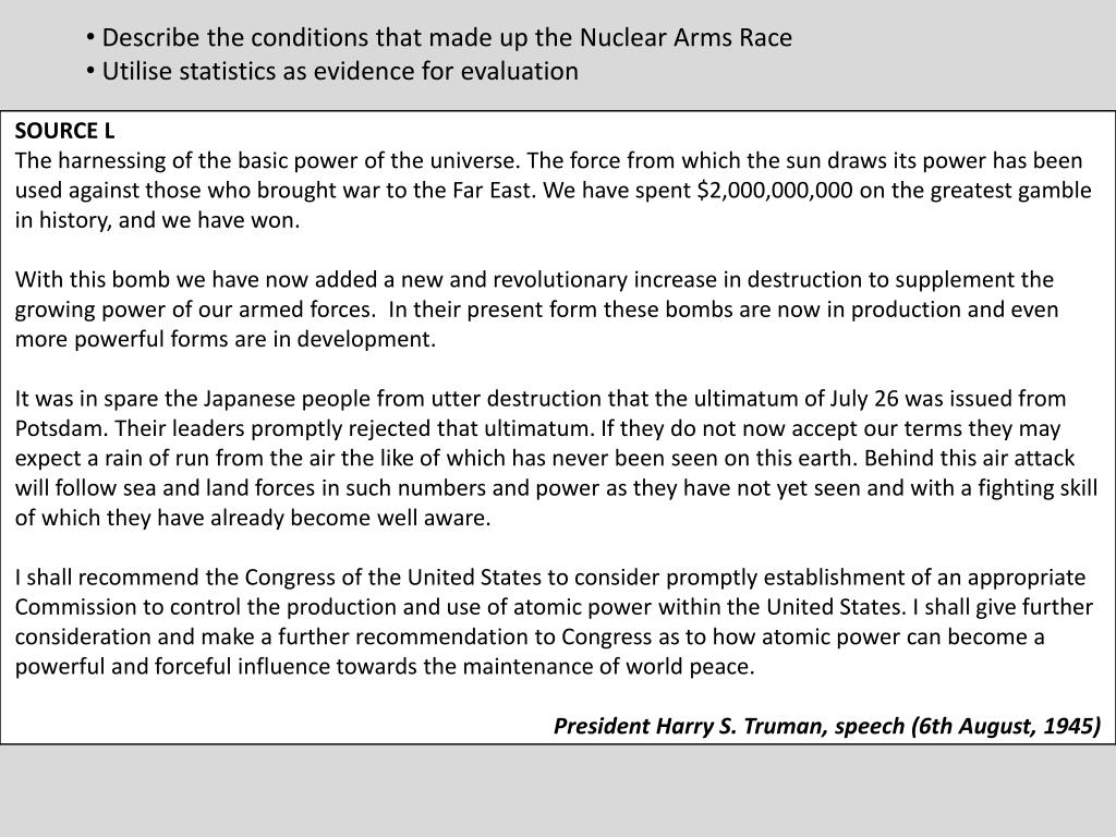 PPT - CONTROLLED ASSESSMENT: Cold War Relations 1941-1965 The Start of ...