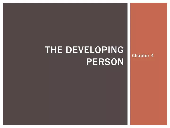 PPT - The Developing Person PowerPoint Presentation, free download - ID ...