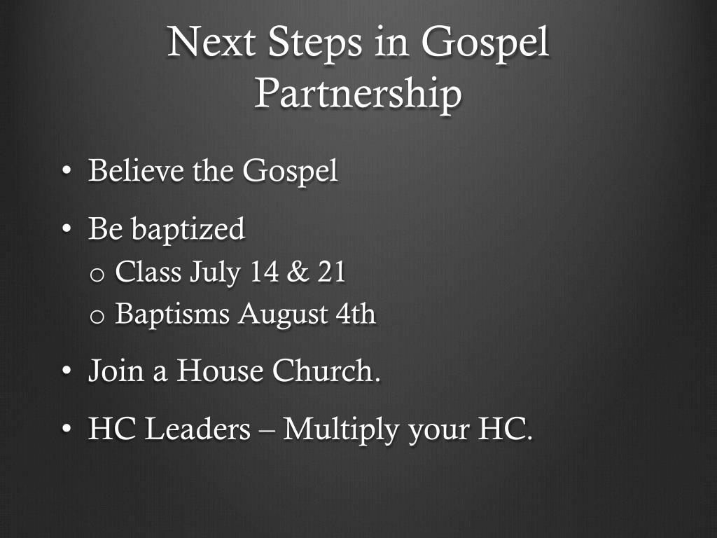 PPT - Partnership In The Gospel Vision Sunday PowerPoint Presentation ...