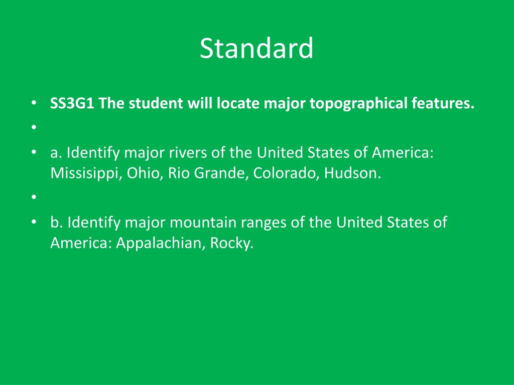 PPT - Major Mountain Ranges and Rivers of the United States PowerPoint ...