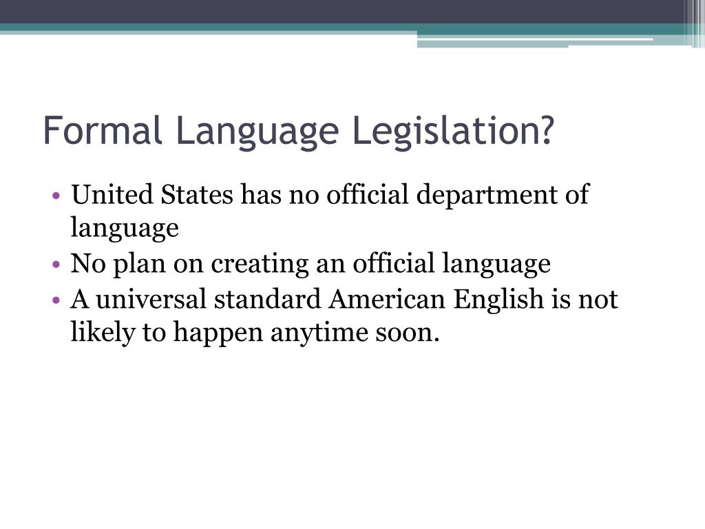 PPT - Standard American English: Is there an appropriate way to speak ...
