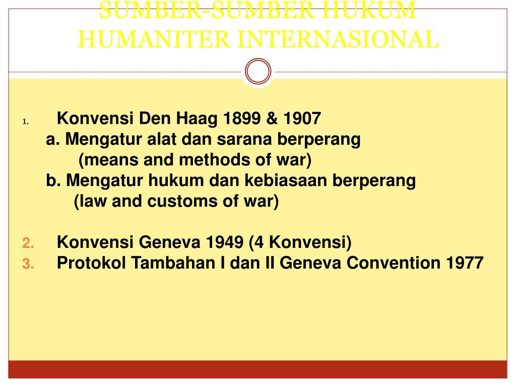 PPT - HUKUM HUMANITER INTERNASIONAL (INTERNATIONAL HUMANITARIAN LAW) By ...