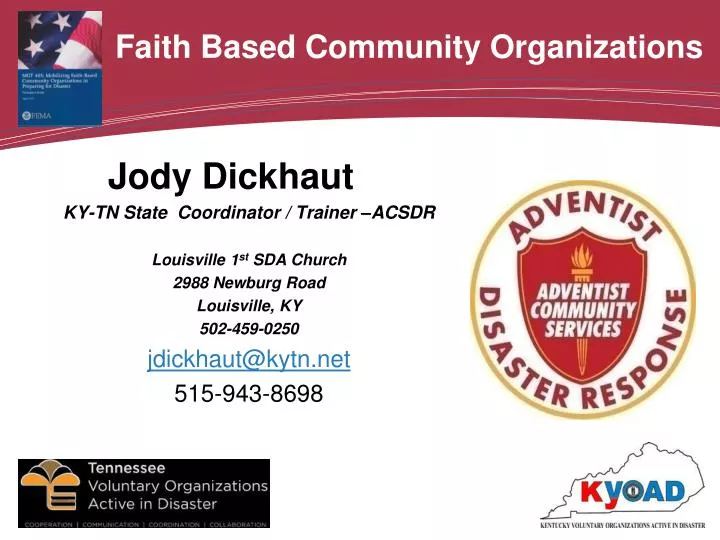 PPT - Faith Based Community Organizations PowerPoint Presentation, free ...