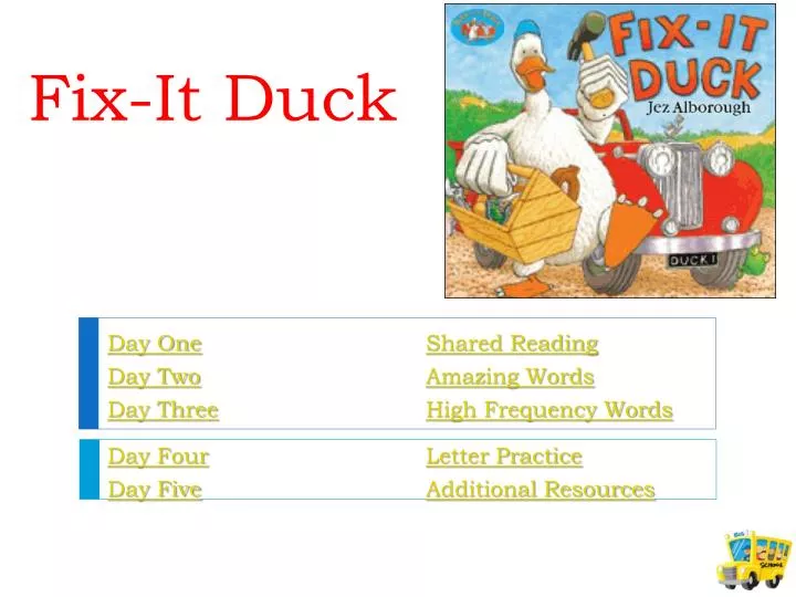 PPT - Fix-It Duck PowerPoint Presentation, free download - ID:2472219