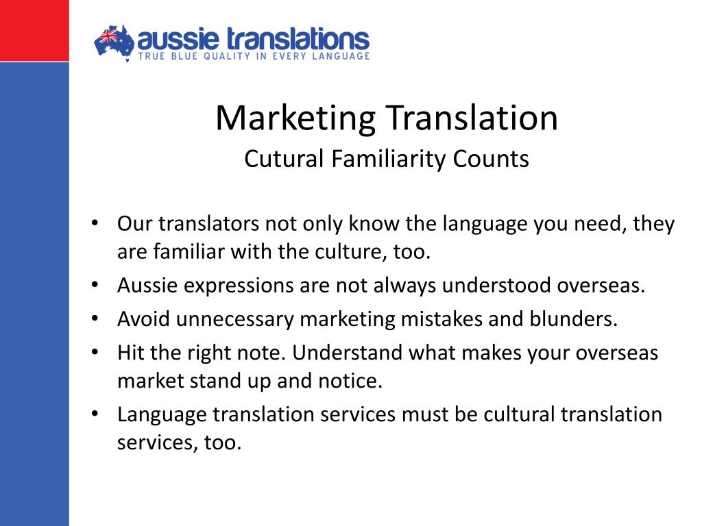 PPT - Expanding your market ever wider by Marketing Translation ...